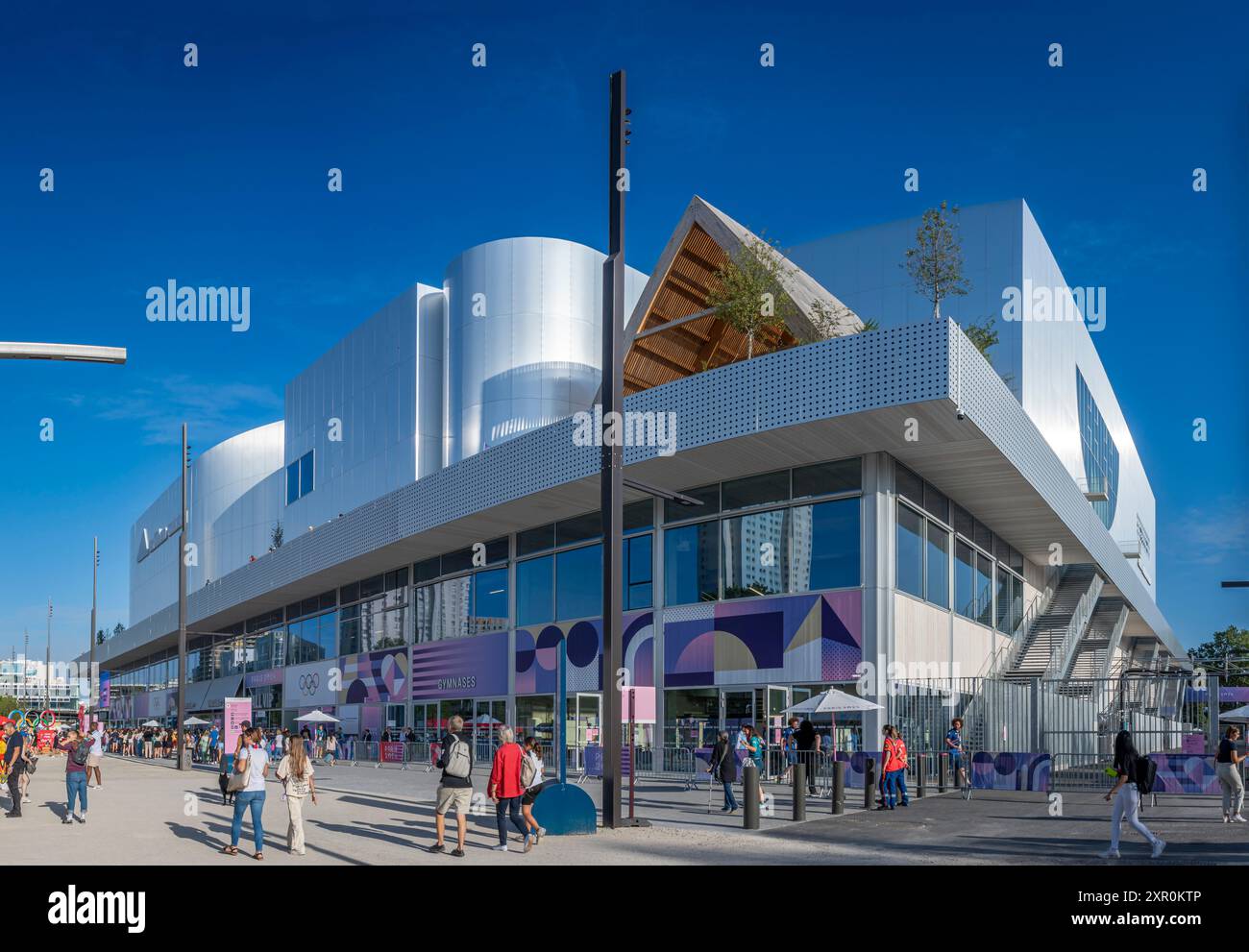 Paris, France - 08 08 2024: Olympic Games Paris 2024. Exterior view of ...