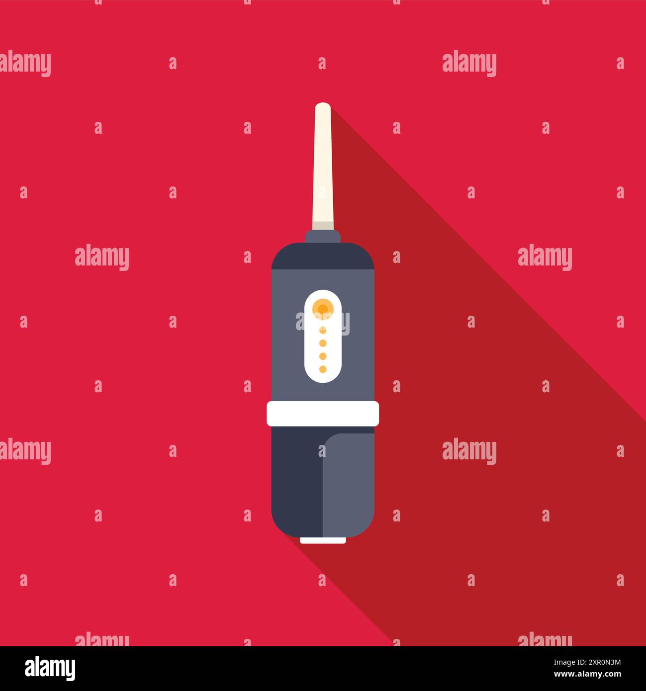 Electric water flosser with long narrow tip for removing plaque and ...