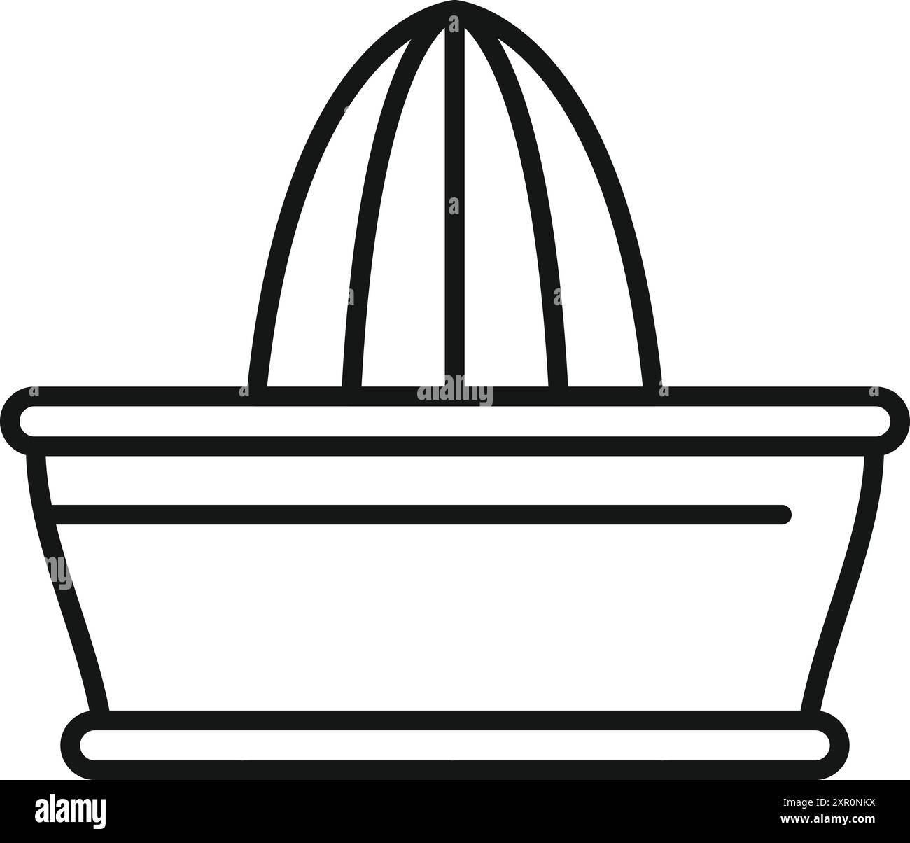 Citrus juicer squeezing pressing making juice kitchenware icon outline ...