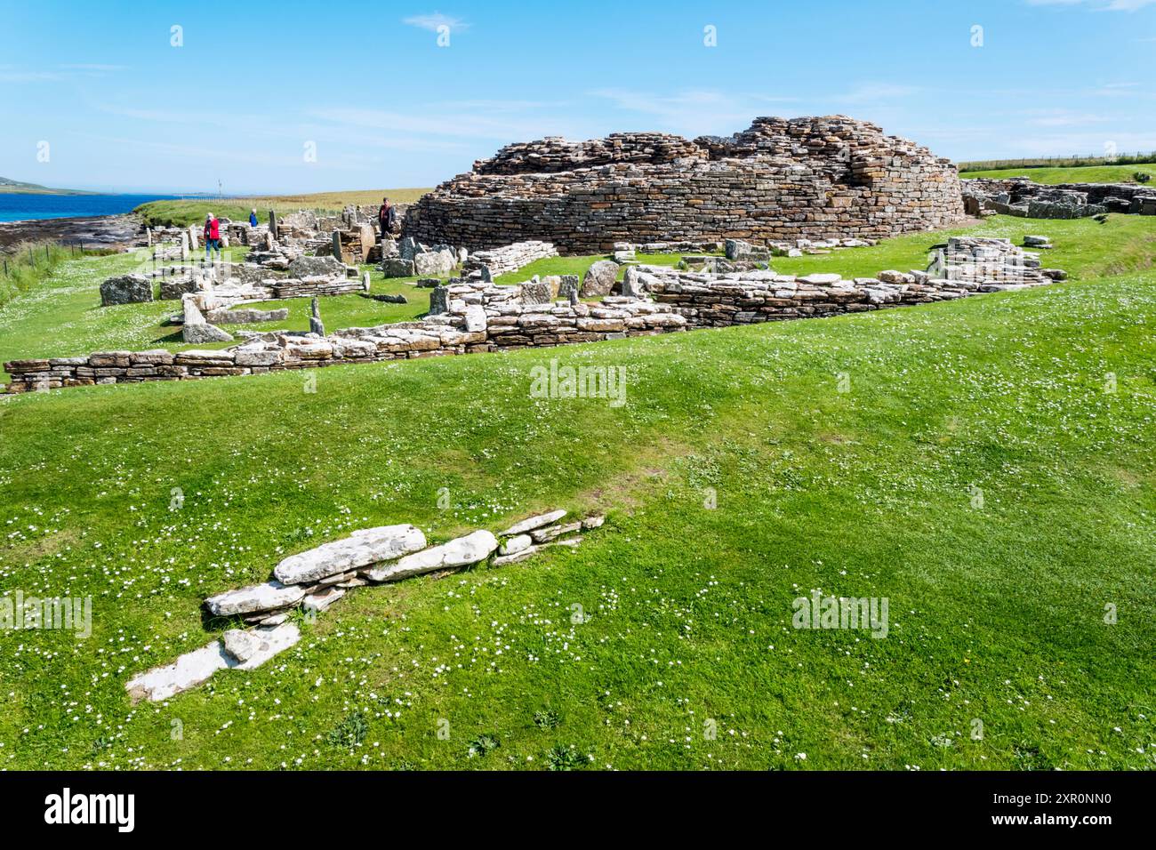 The Broch of Gurness on Orkney Mainland. The remains of an Iron Age ...
