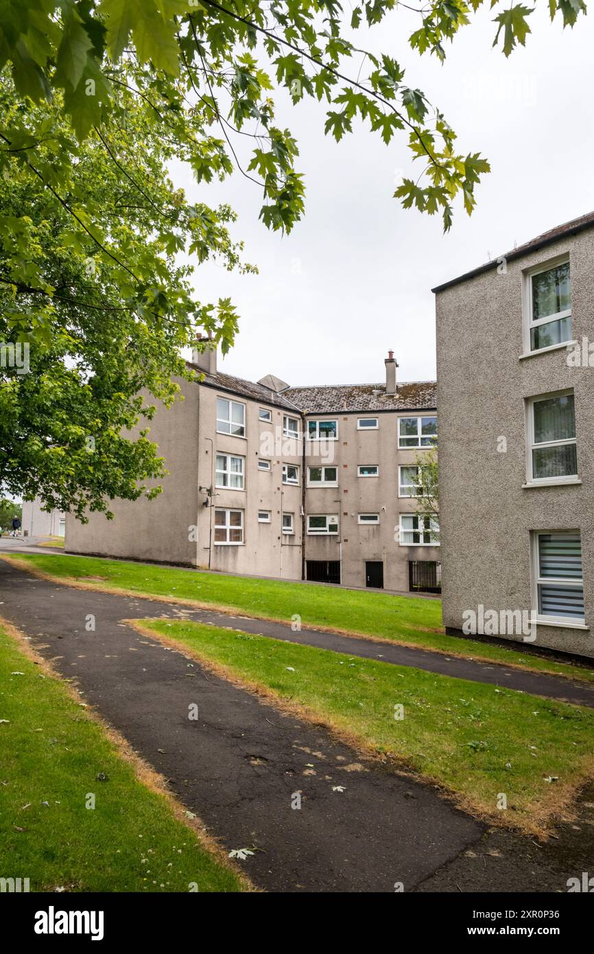 1960s housing at Kyle Road in the Kildrum area of Cumbernauld New Town ...