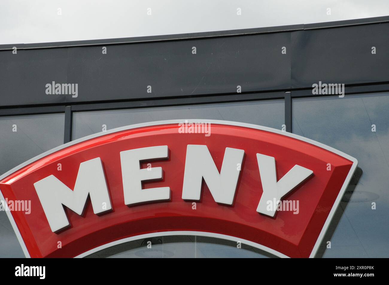 Copenhagen/ Denmark/08 August 2024/ Meny grocery store in danish ...