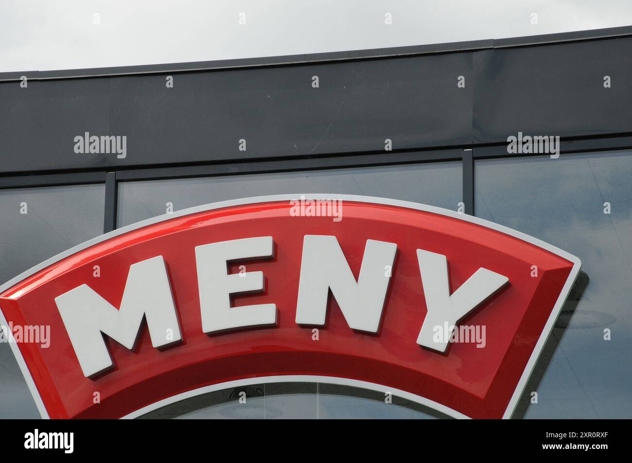 Copenhagen/ Denmark/08 August 2024/ Meny grocery store in danish ...
