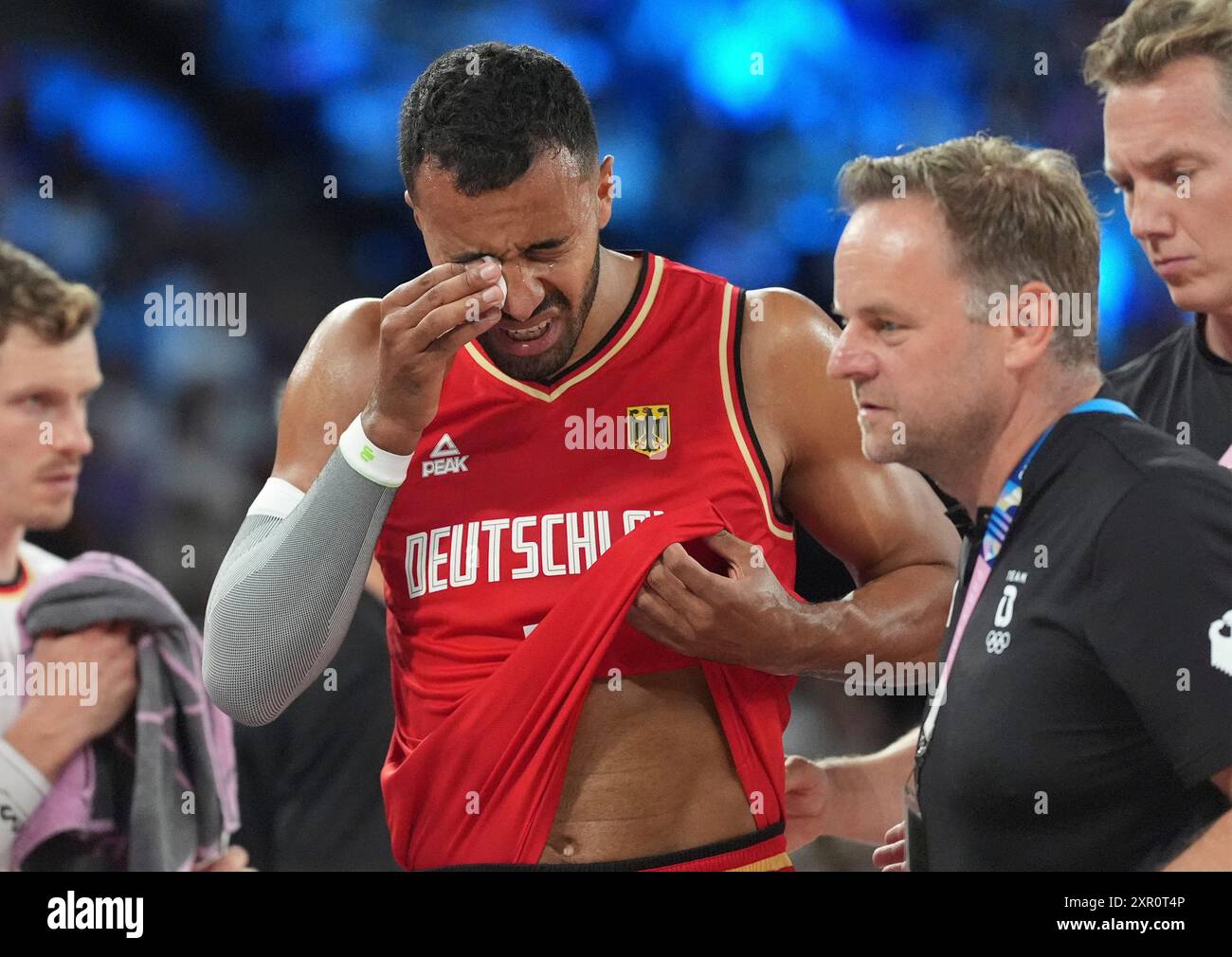 Paris, France. 08th Aug, 2024. Germany's forward Johannes Thiemann ...