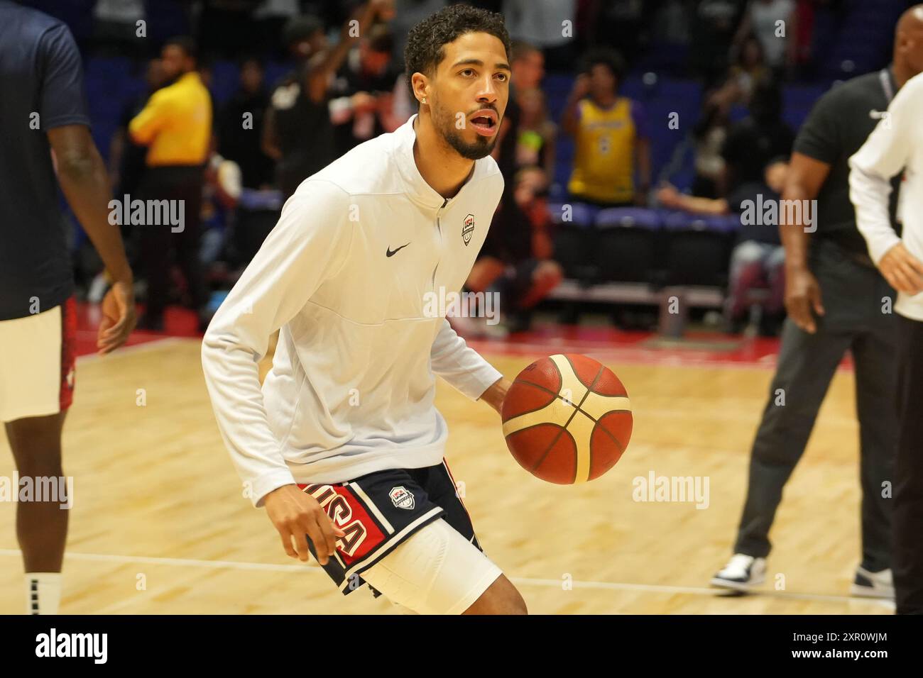 Tyrese Haliburton OF USA during the International Friendly basketball ...