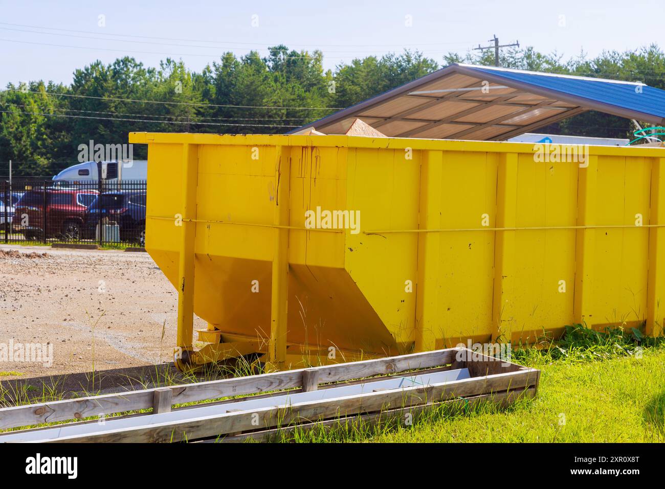 Demolition waste containers hi-res stock photography and images - Alamy