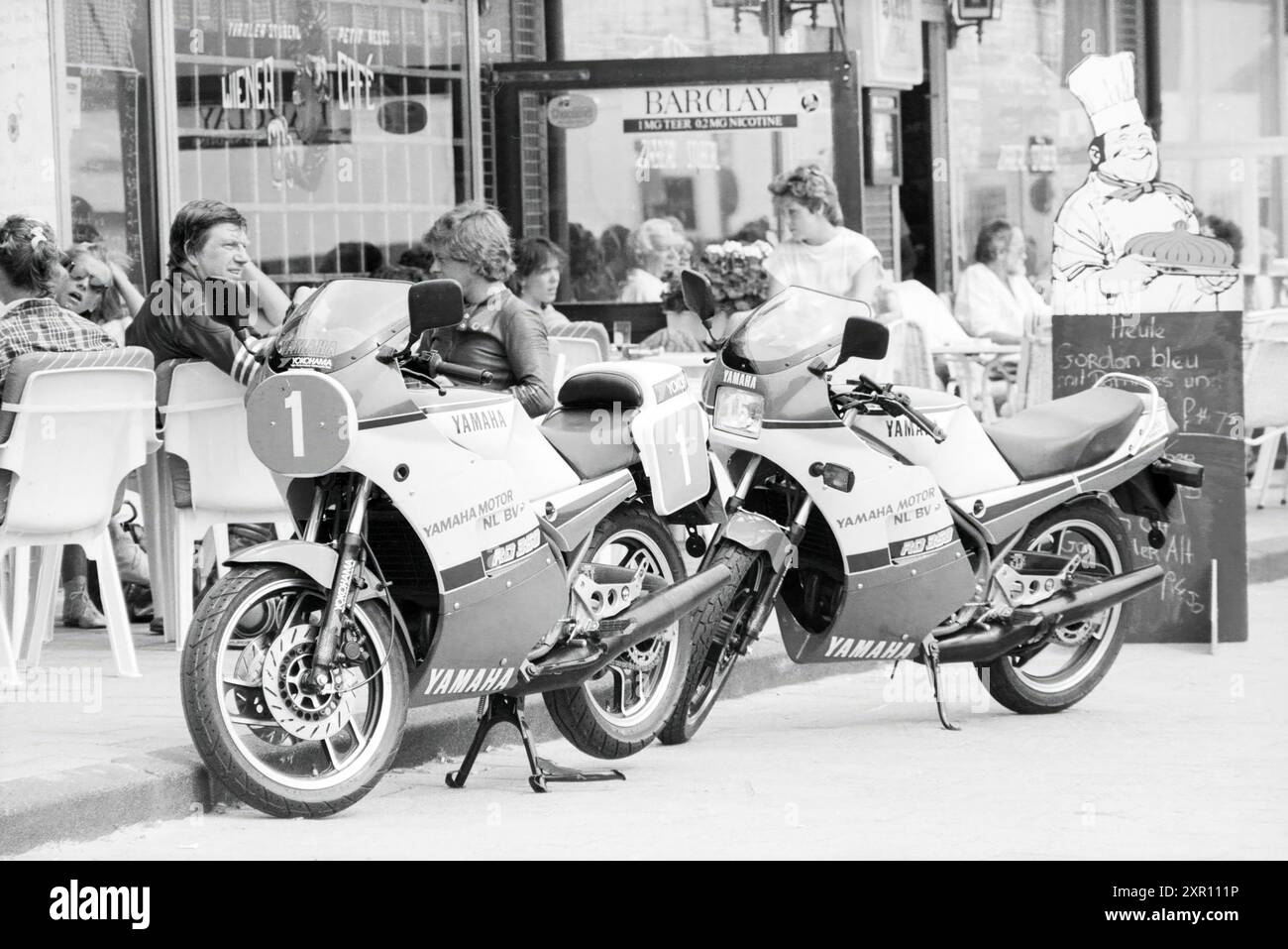 Road and racing motorcycle Yamaha on circuit and terrace, Motorcycles ...