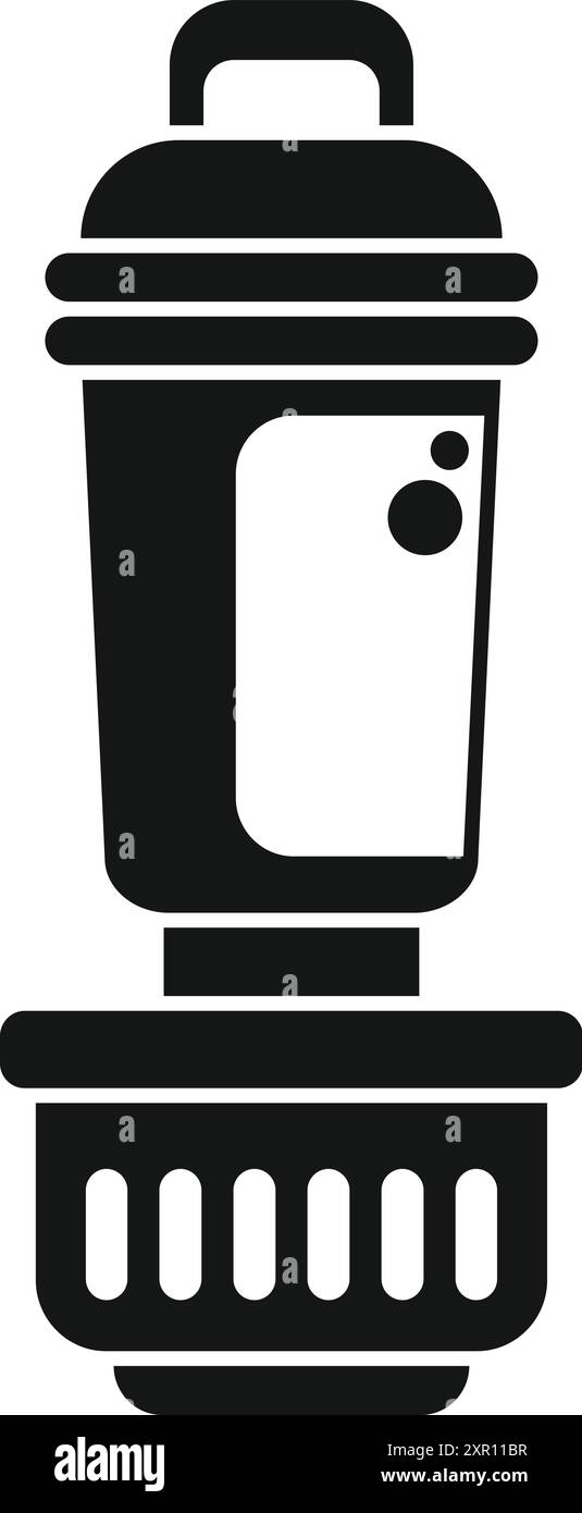 Modern water purifier cleaning tap water, purifying system, providing ...