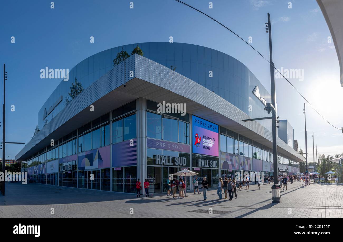 Paris, France - 08 08 2024: Olympic Games Paris 2024. Exterior view of ...