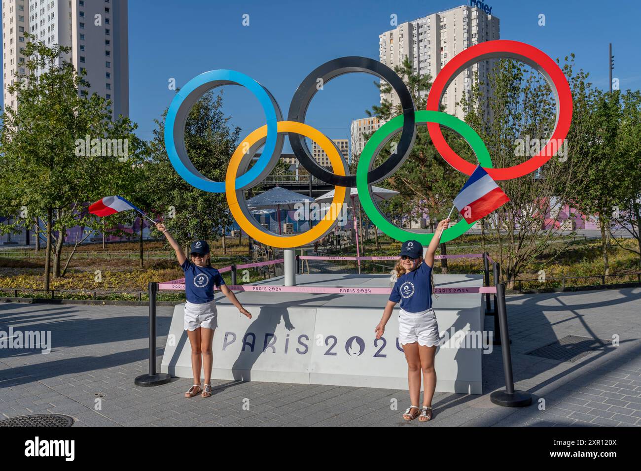 Paris, France - 08 03 2024: Olympic Games Paris 2024. View in the ...