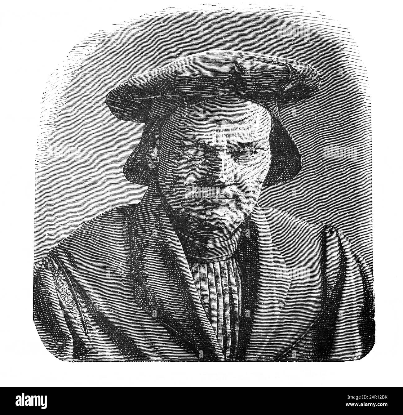 Cast of Martin Luther after Death At Halle from Antique Book the Life ...