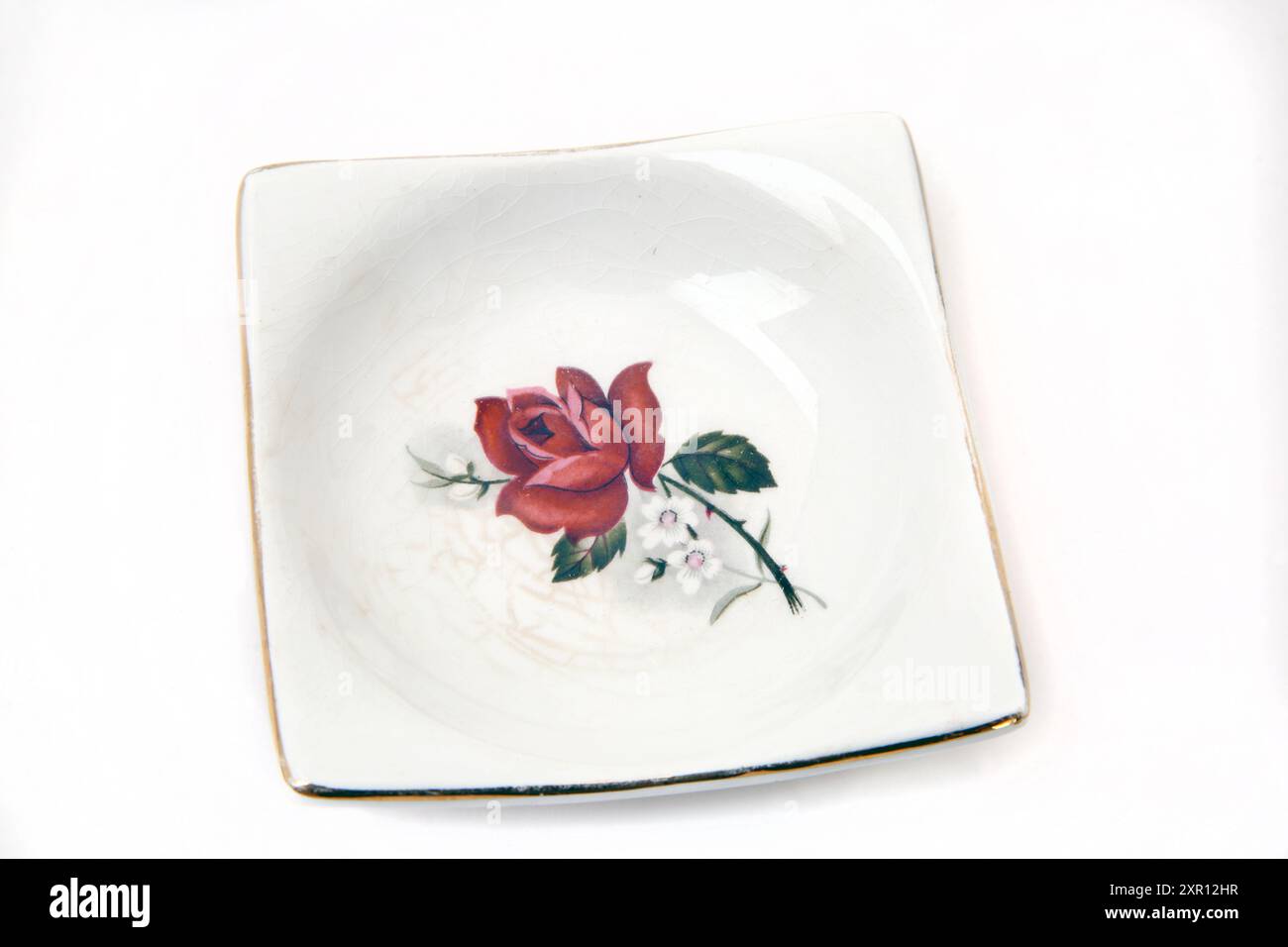 Beswick Pottery with Rose Design Ceramic Trinket Dish Stock Photo - Alamy