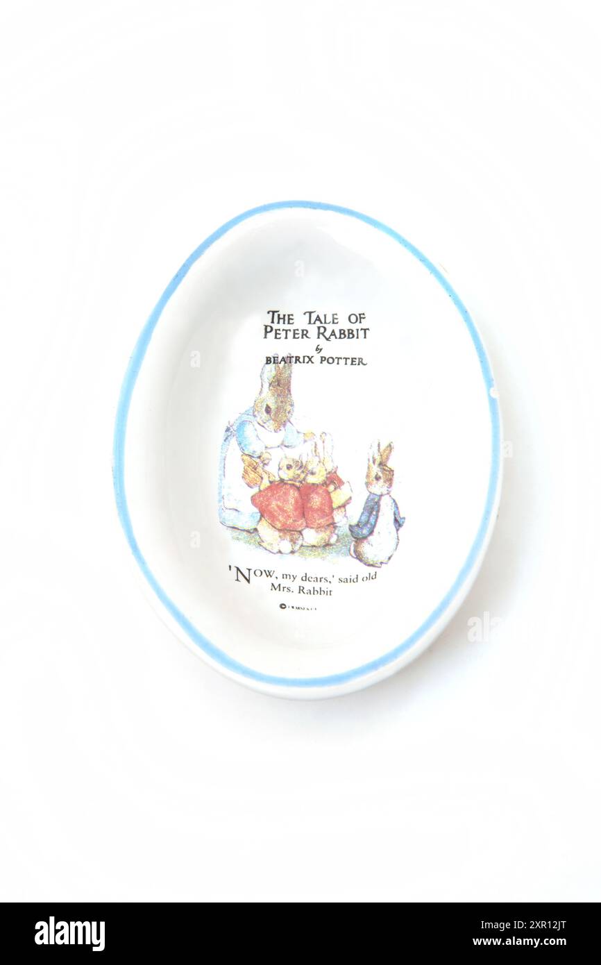 The Tale of Peter Rabbit by Beatrix Potter Ceramic Trinket Dish Stock ...