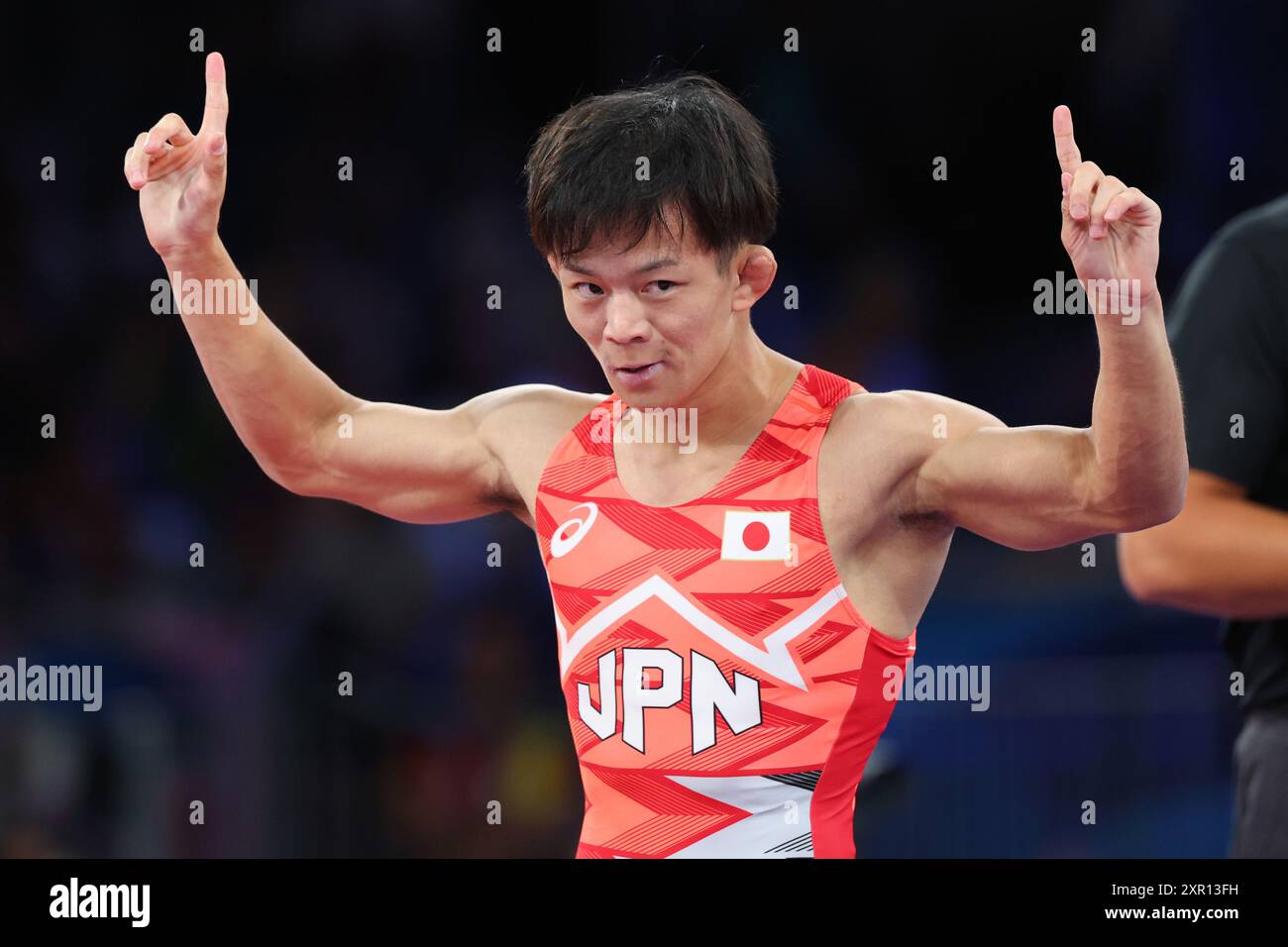 Paris, France. 8th Aug, 2024. Rei Higuchi (JPN) Wrestling : Men's Freestyle 57kg Semi-Final ...