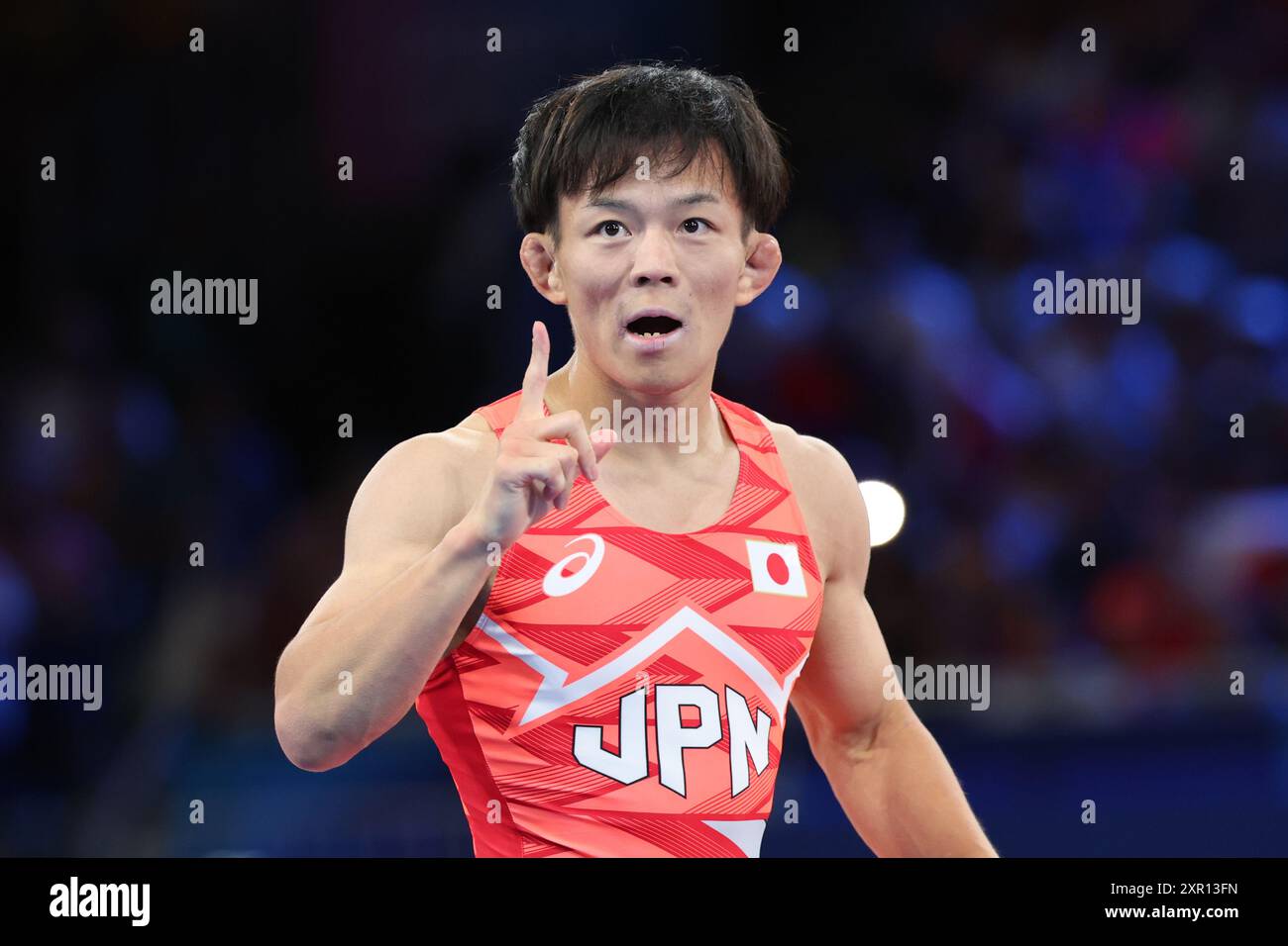 Paris, France. 8th Aug, 2024. Rei Higuchi (JPN) Wrestling : Men's Freestyle 57kg Semi-Final ...