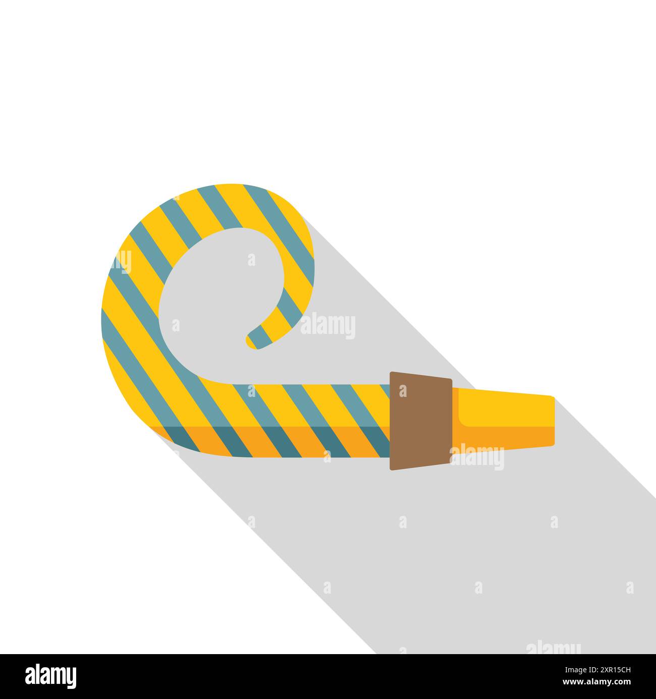 Yellow party blower making a funny noise at a birthday party Stock ...