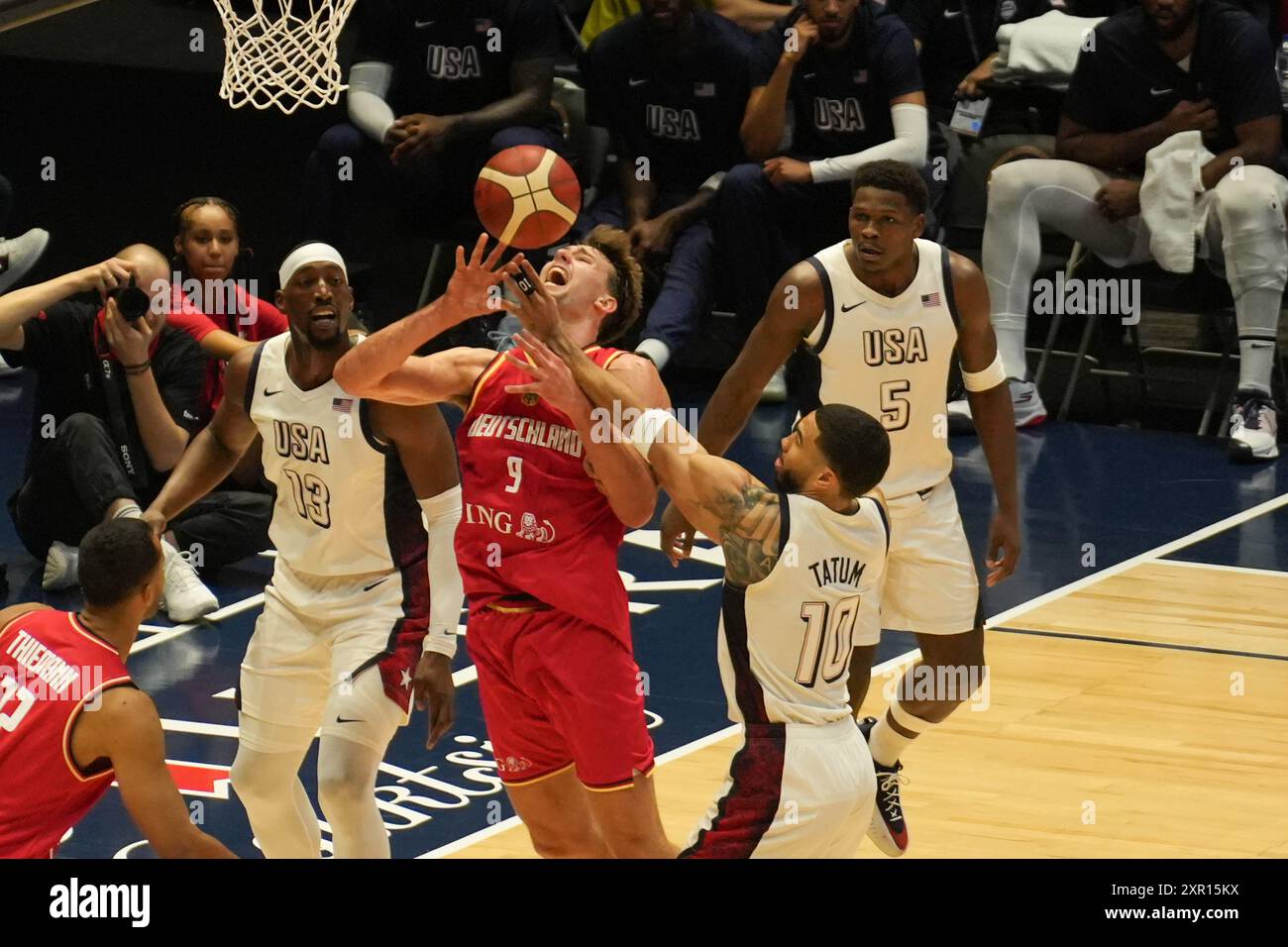 Jayson Tatum , Anthony Davis , Anthony Edwards of USA and Franz Wagner ...