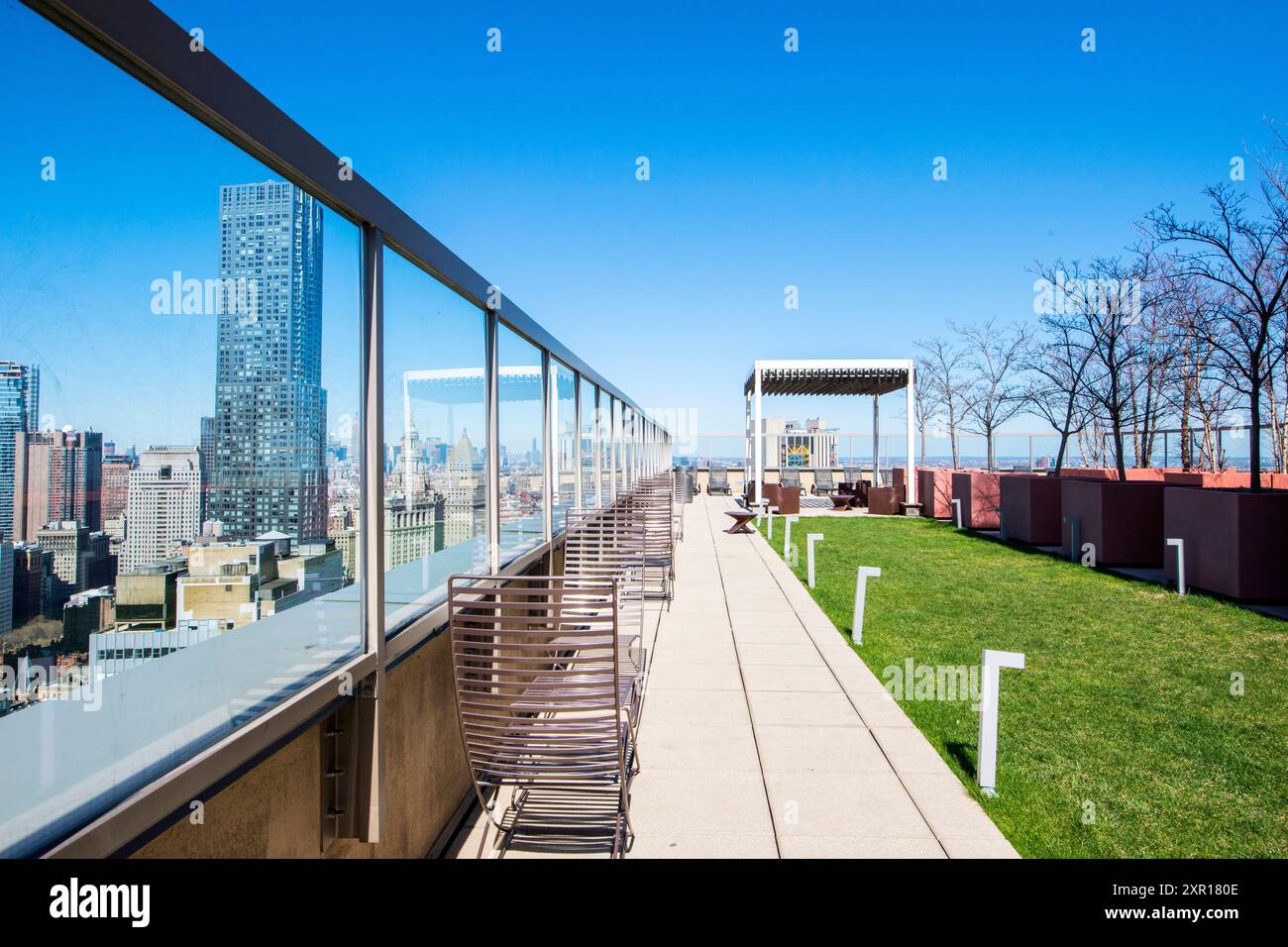 Rooftop Terrace Rooftop terrace on top of a Down Town Manhattan ...