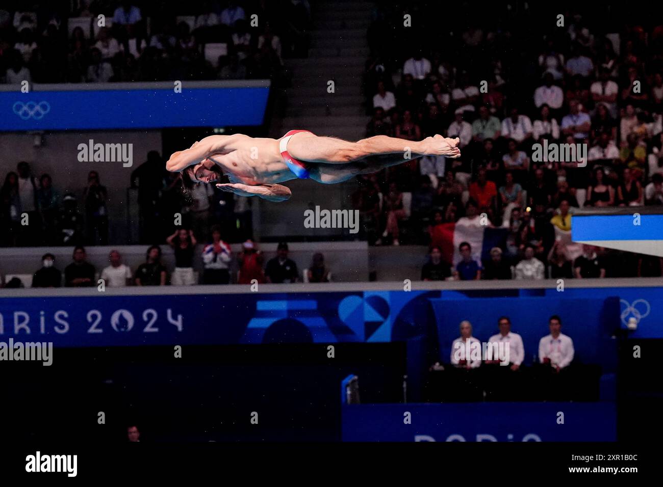 Saint Denis, France. 08th Aug, 2024. France's Jules Bouyer competes in ...