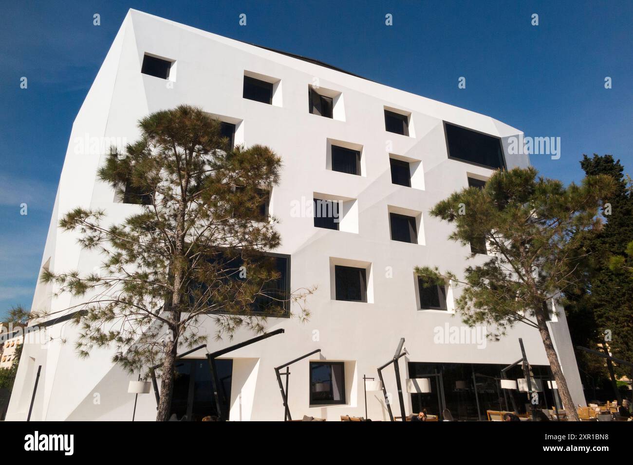 The briig boutique hotel. Scene includes the front facade set against a ...