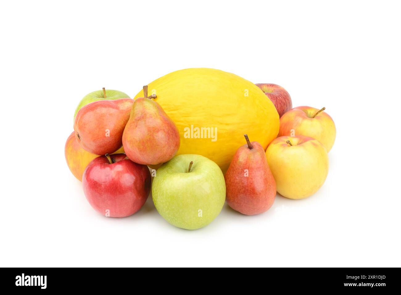 Set of fruits isolated on a white background Stock Photo - Alamy