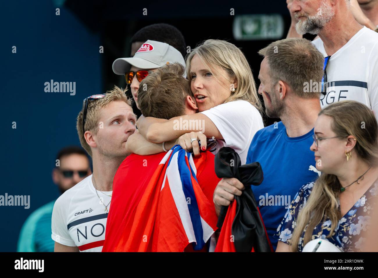 Anders Mol of, Norway. , . with his family after a men's beach ...