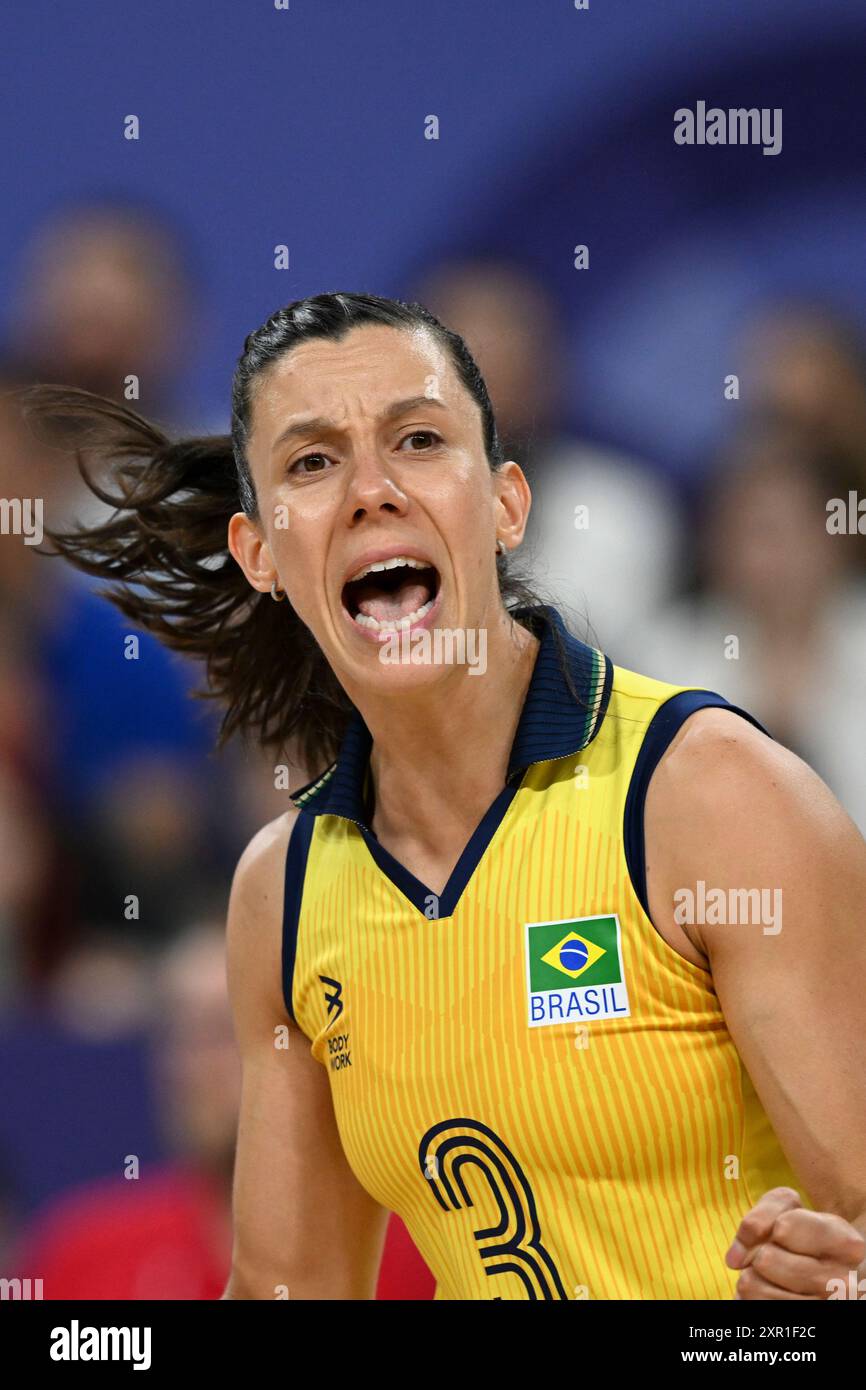 Paris, France. 08th Aug, 2024. Macris Carneiro of Brazil during the ...