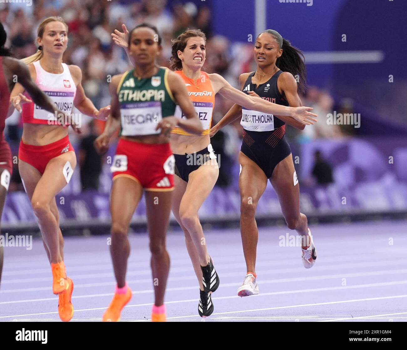 Great Britain's Revee Walcott-Nolan finishing ninth in her Women's ...