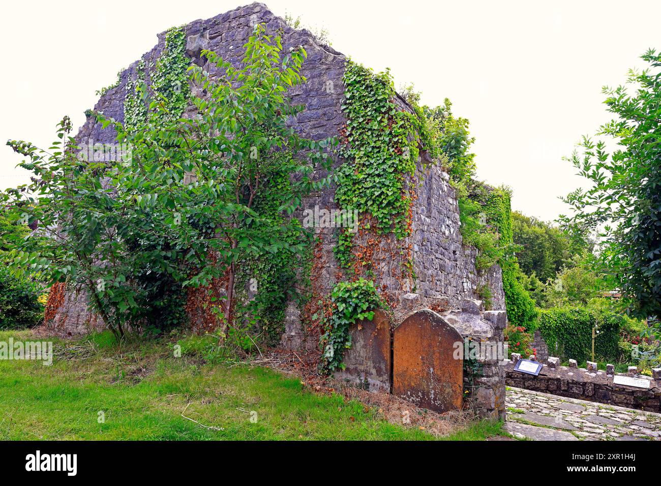 Garden of Remembrance and ruins of chantry priest's house, St Illtud's ...