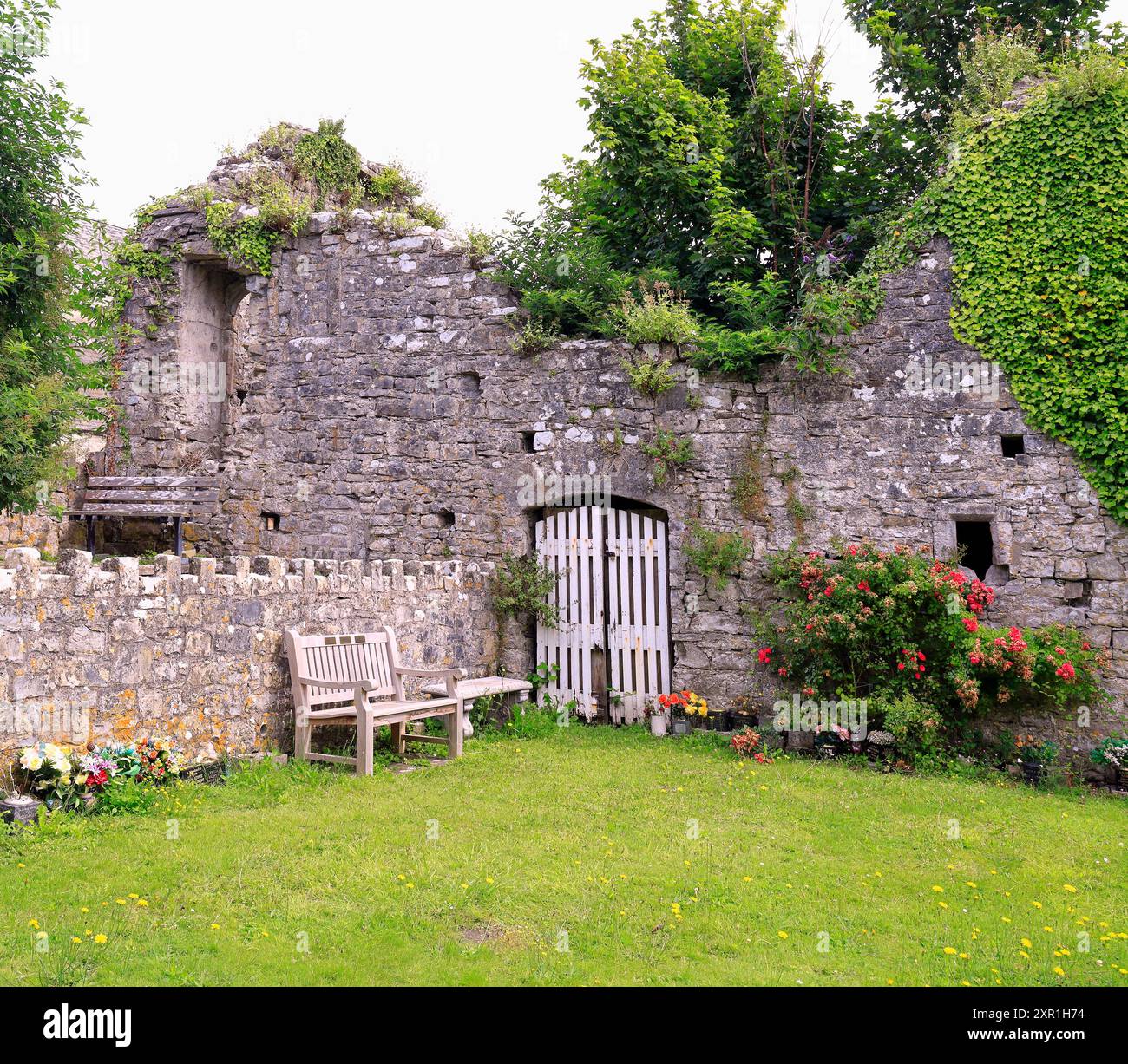 Garden of Remembrance and ruins of chantry priest's house, St Illtud's ...