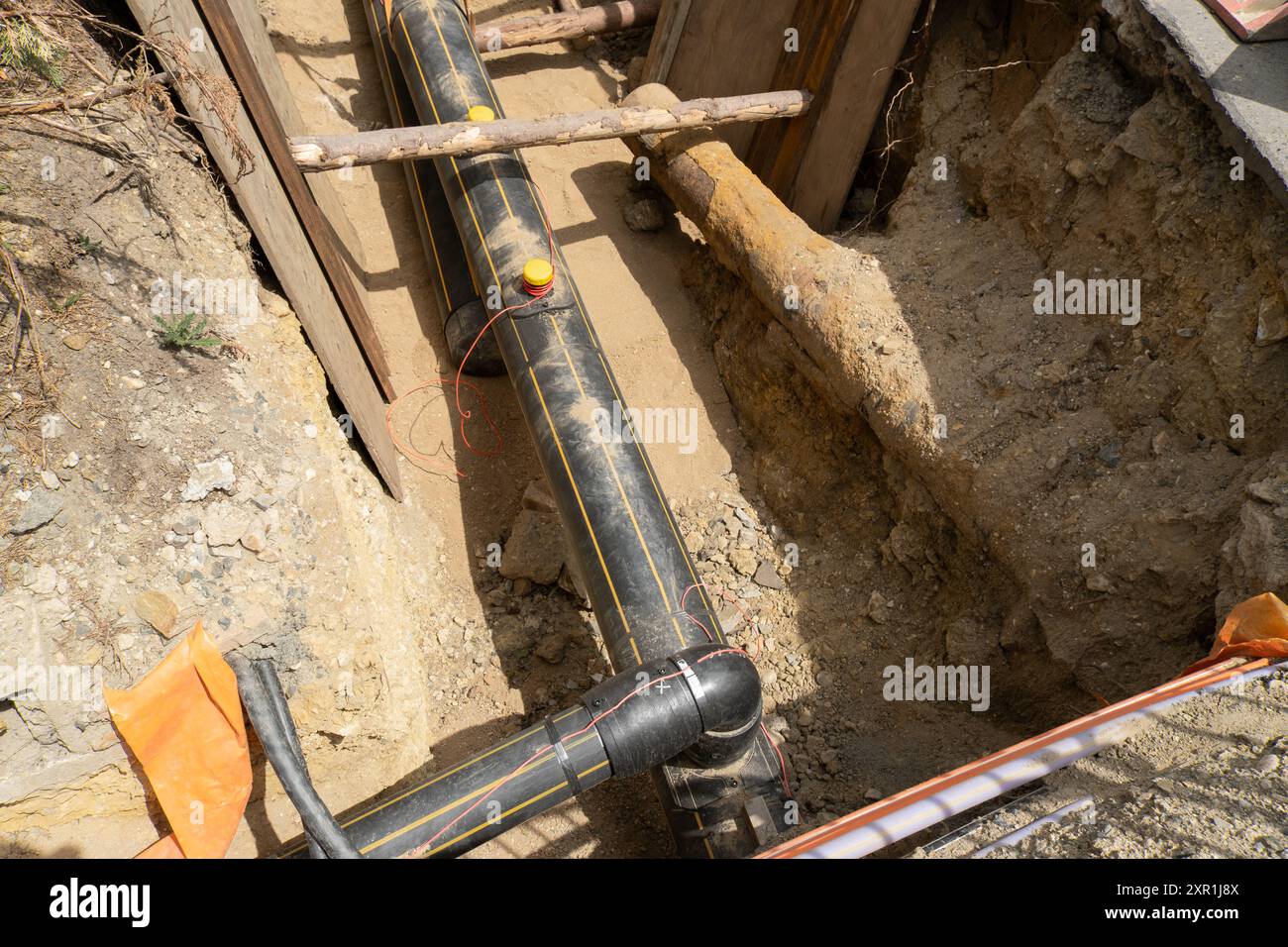 natural gas Propane butane supply tubes underground, replacement of gas ...