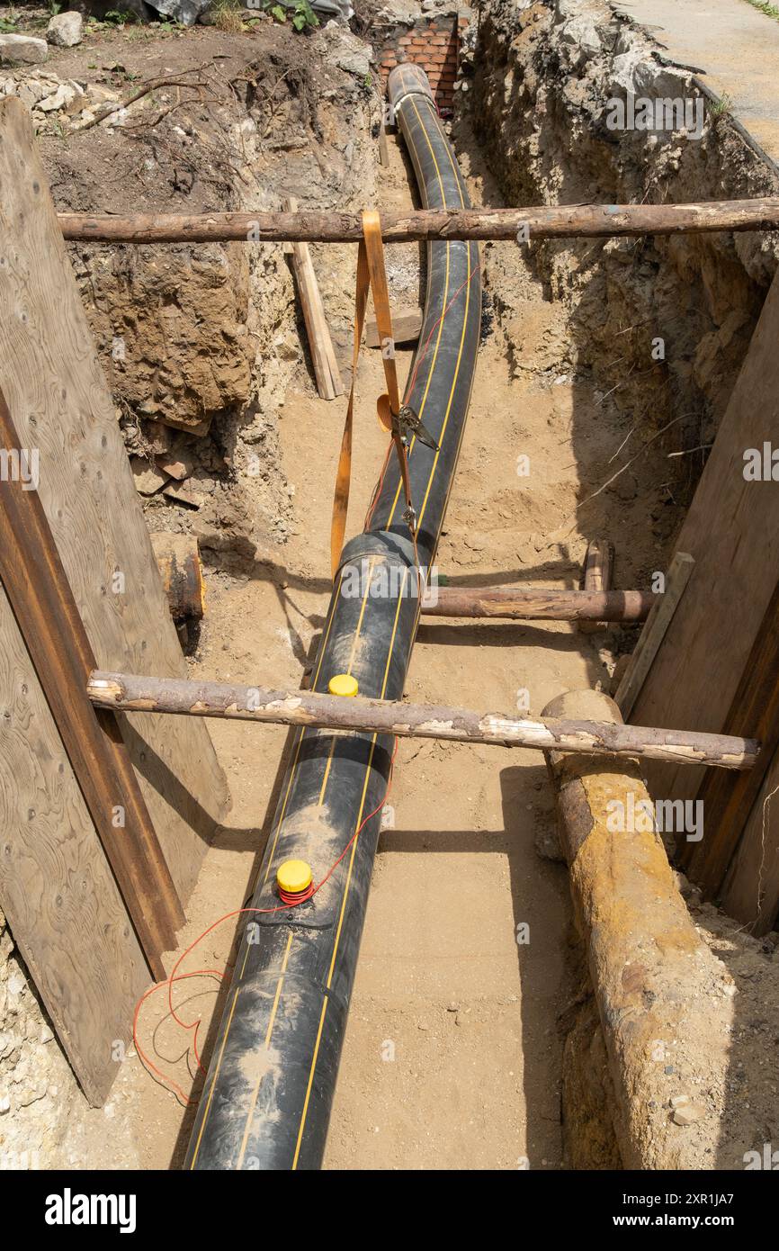 natural gas Propane butane supply tubes underground, replacement of gas ...