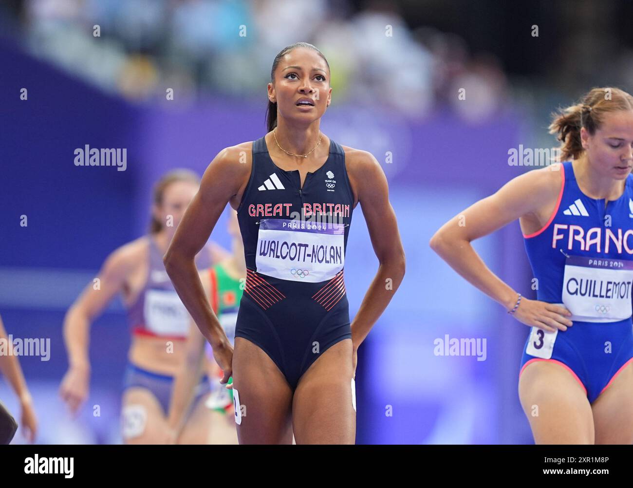 August 08 2024: Revee Walcott-Nolan (Great Britain) competes during the ...