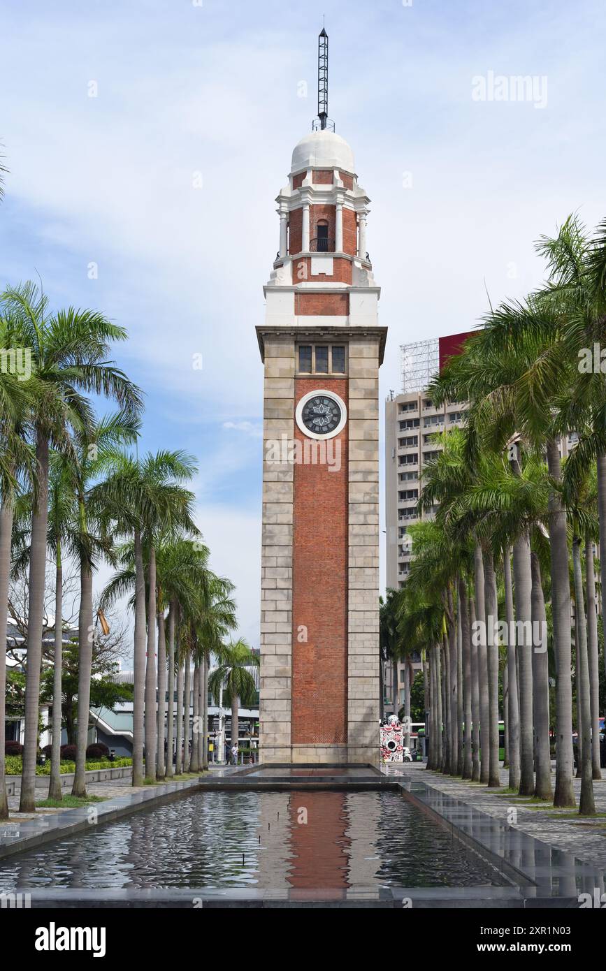 Clock tower at Tsim Sha Tsui waterfront Stock Photo - Alamy