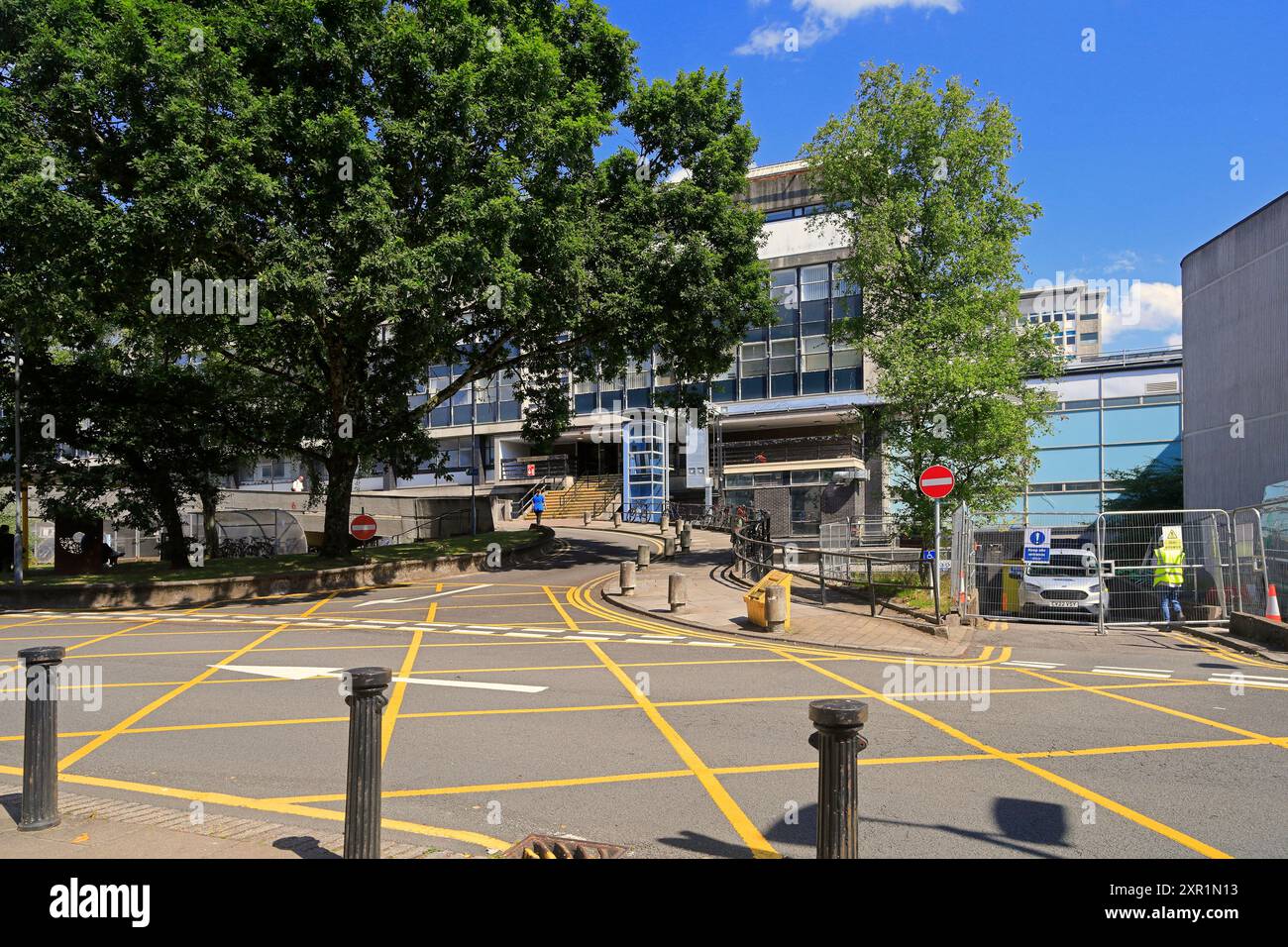 Old main entrance to University Hospital of Wales, Heath Hospital ...