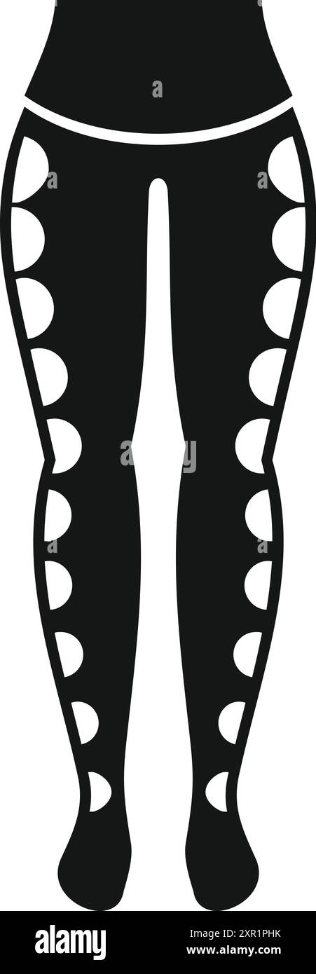 Black lower legs Stock Vector Images - Alamy