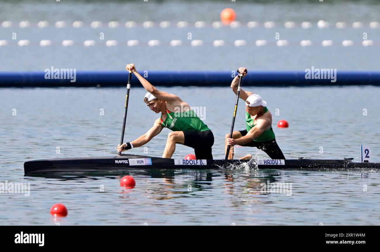Paris, France. 08th Aug, 2024. Paris 2024 Olympic Games. Canoe Sprint ...