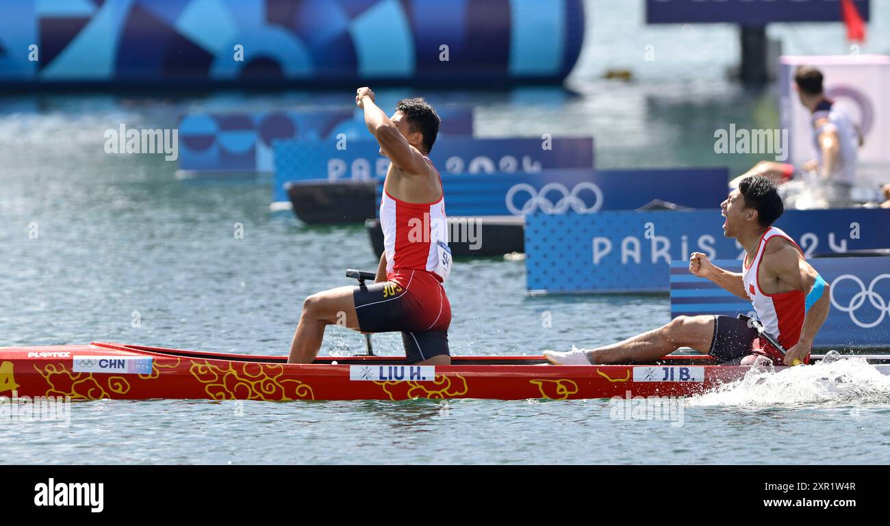 Paris, France. 08th Aug, 2024. Paris 2024 Olympic Games. Canoe Sprint ...
