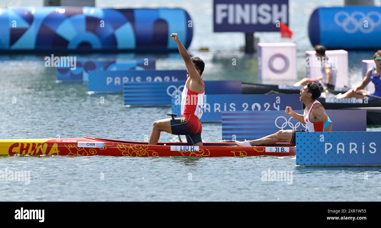 Paris, France. 08th Aug, 2024. Paris 2024 Olympic Games. Canoe Sprint ...