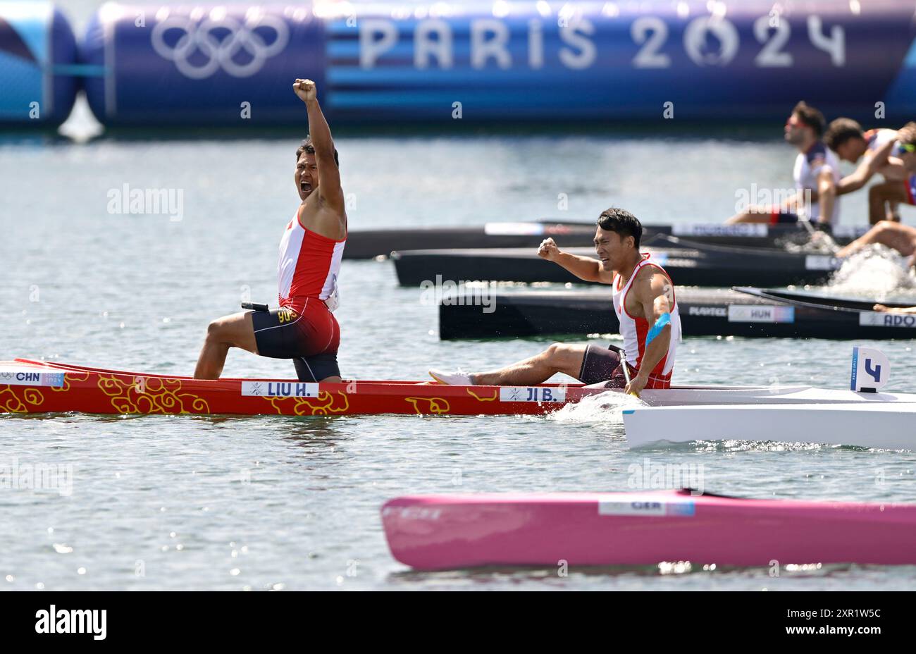 Paris, France. 08th Aug, 2024. Paris 2024 Olympic Games. Canoe Sprint ...