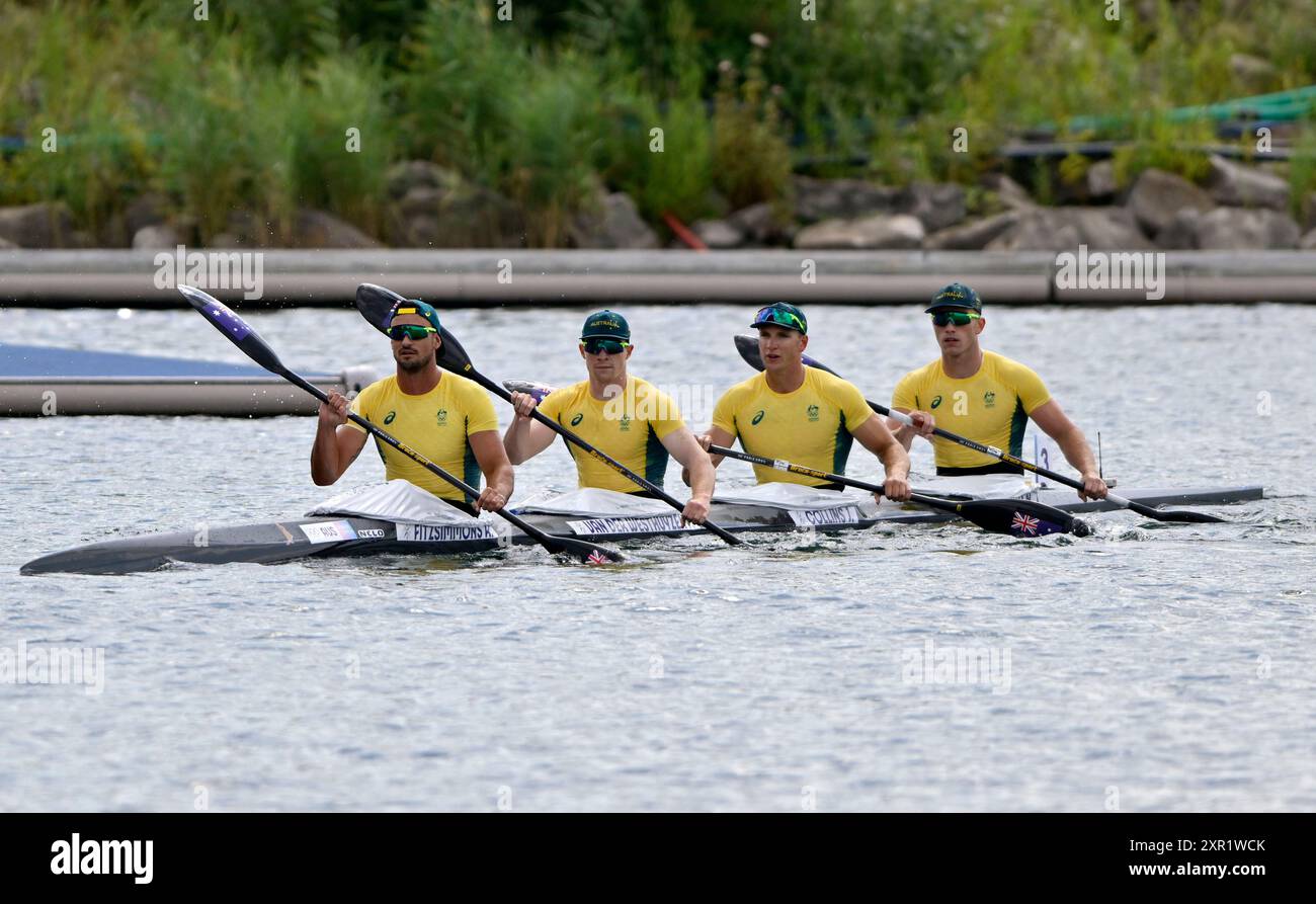 Paris, France. 08th Aug, 2024. Paris 2024 Olympic Games. Canoe Sprint ...