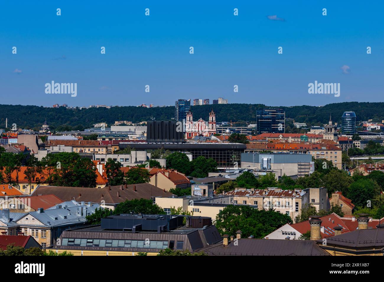 Vilnius lithuania panoramic from hill hi-res stock photography and ...