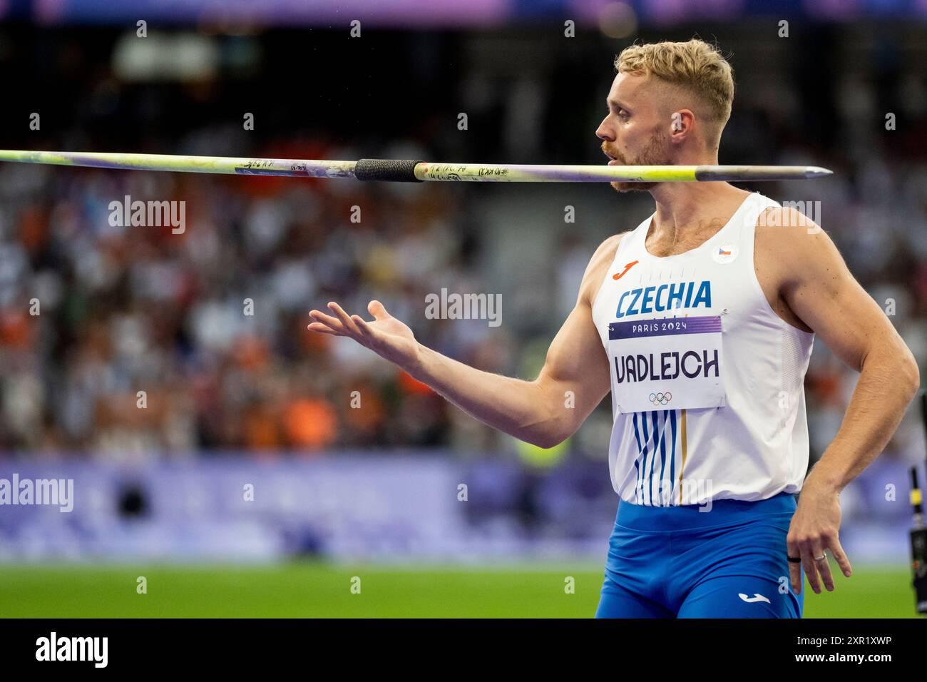 Paris, France. 08th Aug, 2024. Jakub Vadlejch of Czech Republic ...