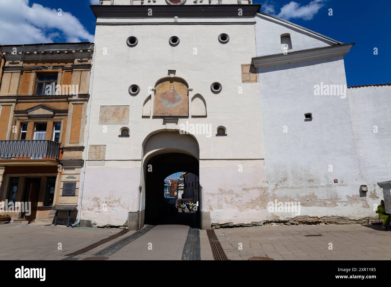 Vilnius, Lithuania. June 28, 2024. Gate of Dawn or Sharp Gate is a city ...