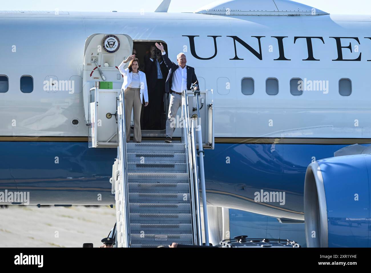 August 7, 2024, Detroit, Michigan, U.S: Vice President KAMALA HARRIS ...