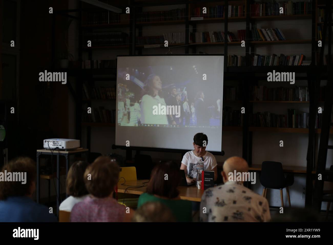 Odessa, Ukraine. 08th Aug, 2024. Lecturer - Natalia Steblina gives a ...