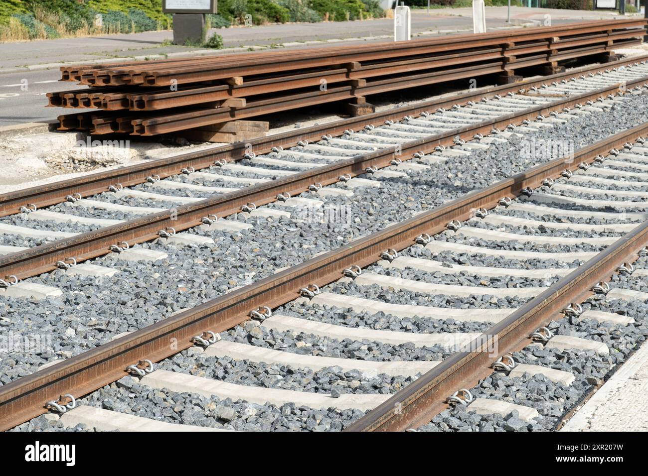 Reconstruction of public transport infrastructure in Europe. Tram ...