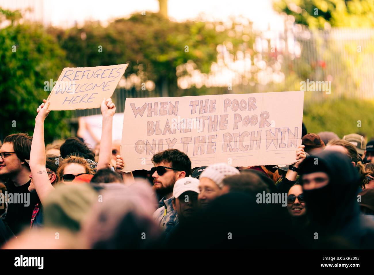 Peaceful Anti Racist March to protect Asylum Link in Liverpool on the 7 ...