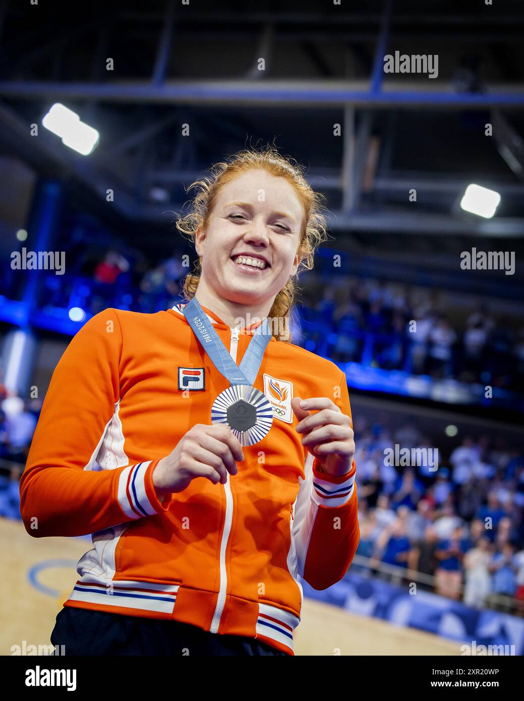 SAINT-QUENTIN-EN-YVELINES - Hetty van de Wouw with her silver medal ...