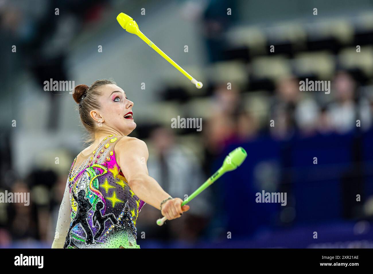 Paris, France. 08th August 2024. Olympic Games, rhythmic gymnastics ...